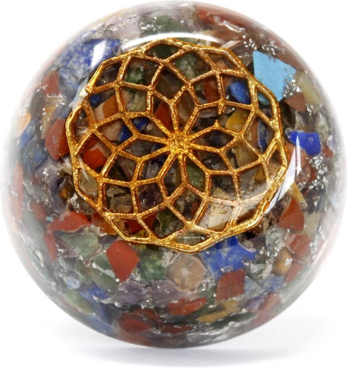 Edelsteen - Tafel Orgonite Powerpacks - Large - Multi Stenen Koepel ...