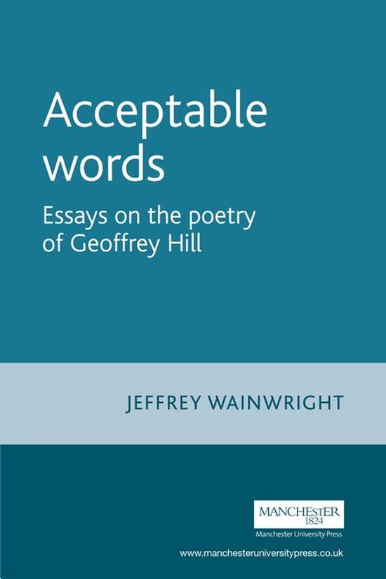 Acceptable words (ebook), Jeffrey Wainwright | 9781847795991 | Boeken ...