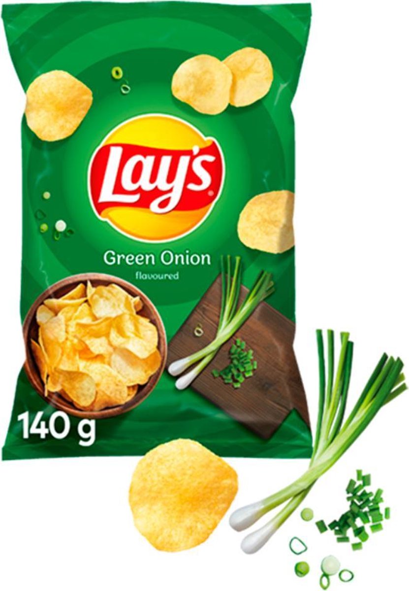 Lay's chips lente ui - Lays green onion - Lays zielona cebulka - poolse ...