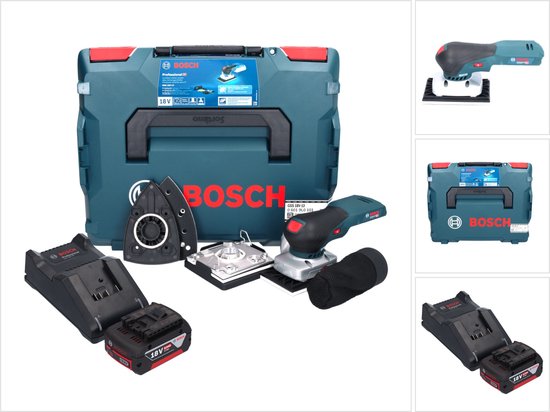 Bosch GSS 18V-13 accu vlakschuurmachine 18 V + 1x accu 5.0 Ah + lader ...
