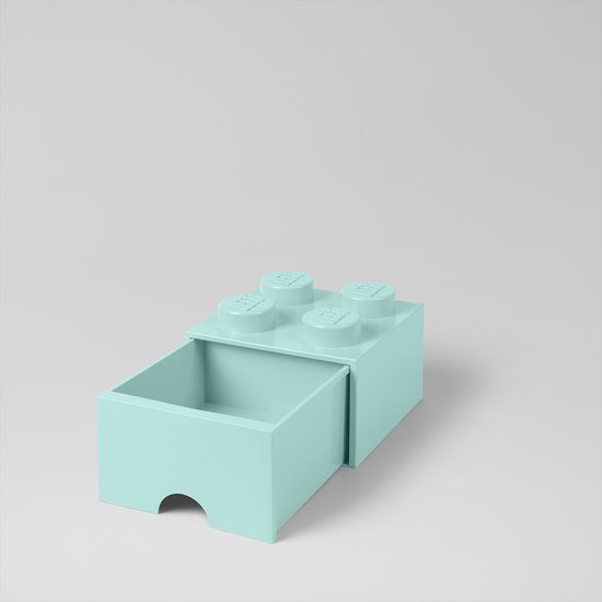 Lego - Opbergbox met Lade Brick 4 - Polypropyleen - Blauw | bol