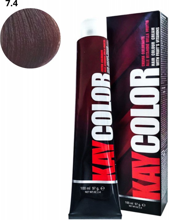 Kay Color - Kay Color Hair Color Cream 100 ml - 7.4 | bol
