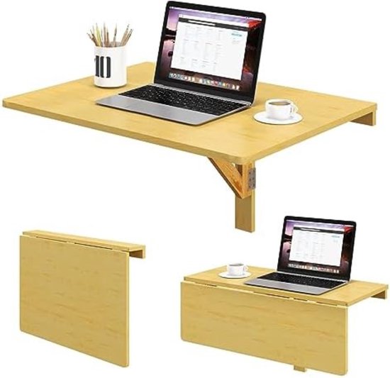 Inklapbare Bureau - Wandbureau Inklapbaar - Wandbureau - Bureau Muur | bol