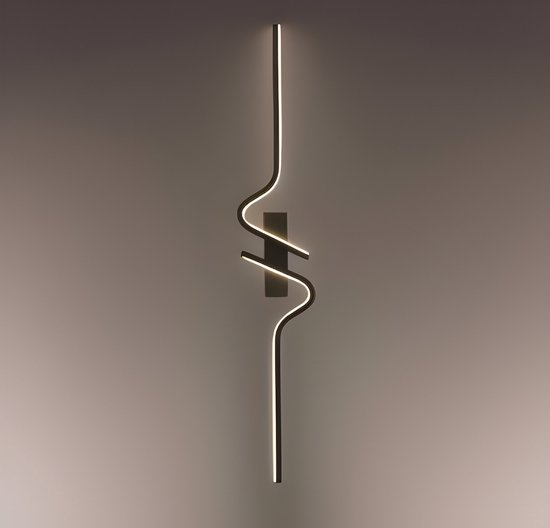 EFD Lightning WL02 - Design Wandlamp – Modern – Zwart – Wandlamp binnen ...