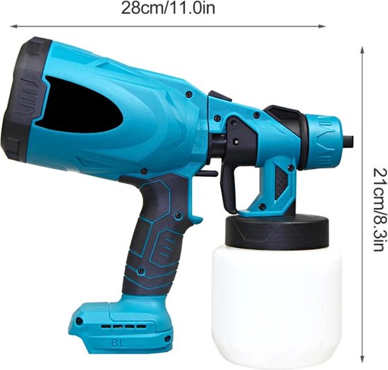 Elektrische Spuitpistool 800Ml High Power Draadloze Handheld ...