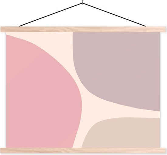 Posterhanger incl. Poster - Schoolplaat - Design - Pastel - Minimalisme ...