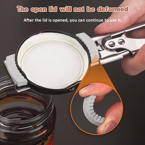 Dekselopener, roestvrij staal, glas, opener, helper, glasopener ...