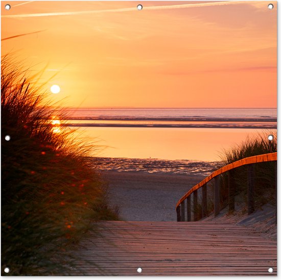 Tuindoek Strand - Zon - Kleuren - 100x100 cm | bol