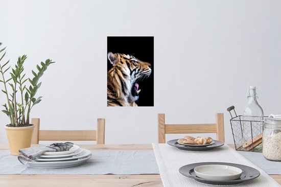 Muurstickers - Sticker Folie - Tijger - Dieren - Portret - 20x30 cm - Plakfolie -... | bol