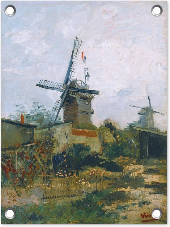 Tuin decoratie Molens op de Montmartre - Vincent van Gogh - 30x40 cm ...