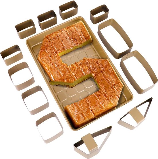 Cijfers en letters, bakvormen, verstelbaar, groot, met anti-aanbaklaag ...