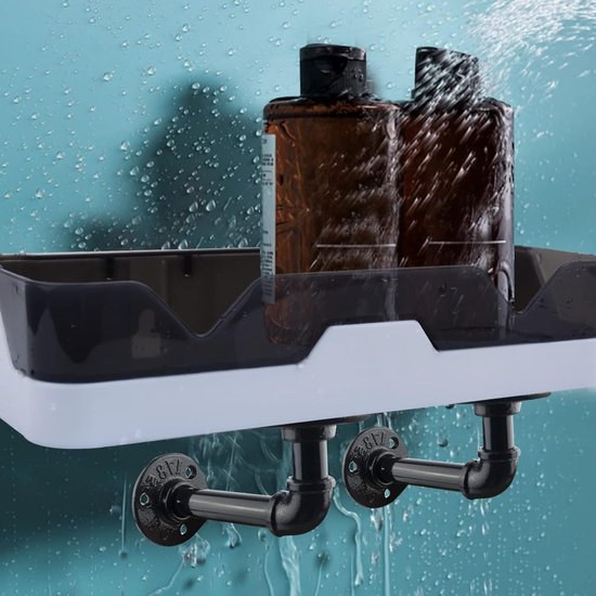 4 stuks ijzeren buizenrek, industriële buizenrek, zwarte buizenrek ...