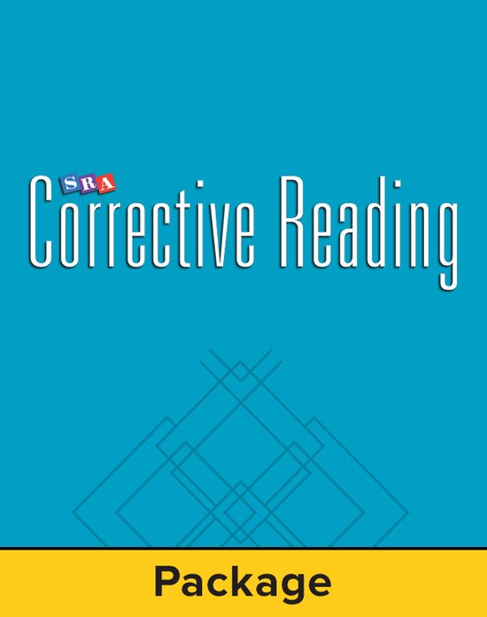 CORRECTIVE READING DECODING SERIES- Corrective Reading Decoding Level ...