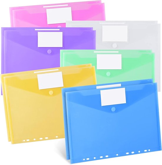 Set van 30 documententassen A4, driedimensionale documentenmap A4 ...