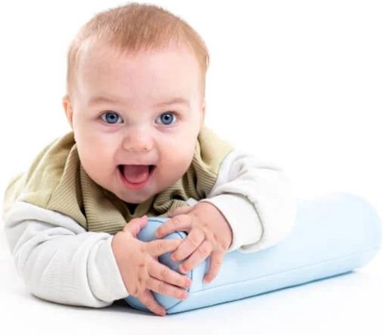 Kruiprol | Baby rol | Tummy roller | Kunstleer | Pastel mint | bol