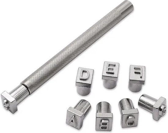 WiseGoods Premium Leder Letter & Cijfer Set - Leer Tools - Hobby ...