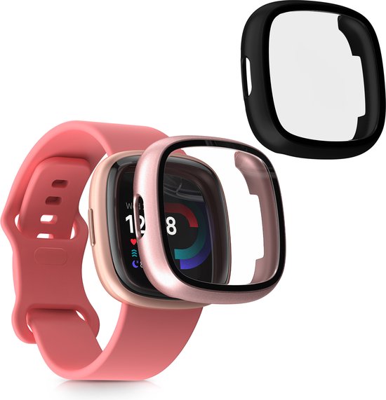 kwmobile 2x cover geschikt voor Fitbit Versa 4 / Sense 2 ...