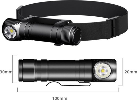 Mini-Zaklamp-Koplamp 2-in-1 - Zaklamp Led Oplaadbaar - Broekclip - AAA ...