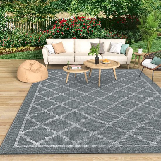 Outdoor tapijt, weerbestendig, 120 x 160 cm, balkontapijt, zomer ...