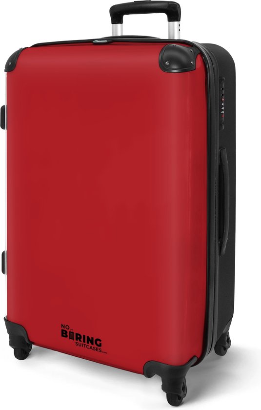 NoBoringSuitcases.com® - Rode koffer groot - Rolkoffer lichtgewicht ...