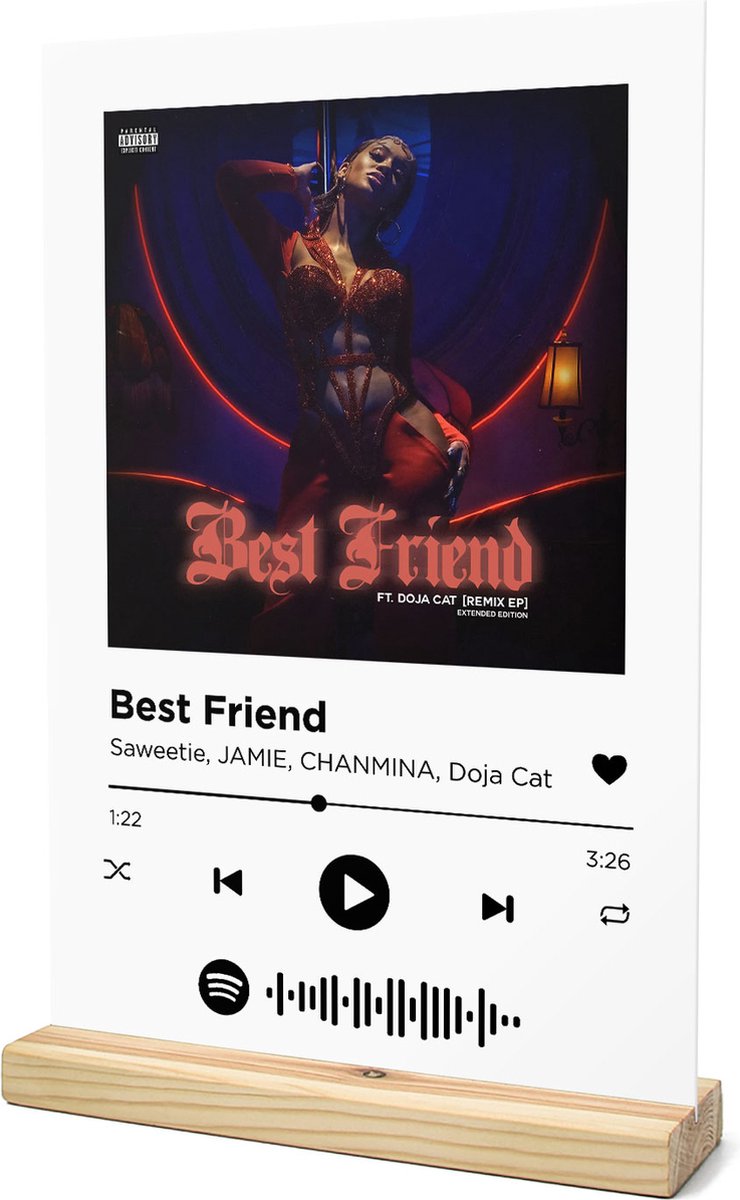 Songr Spotify Muziek Bordje - Best Friend - Saweetie, JAMIE, CHANMINA ...