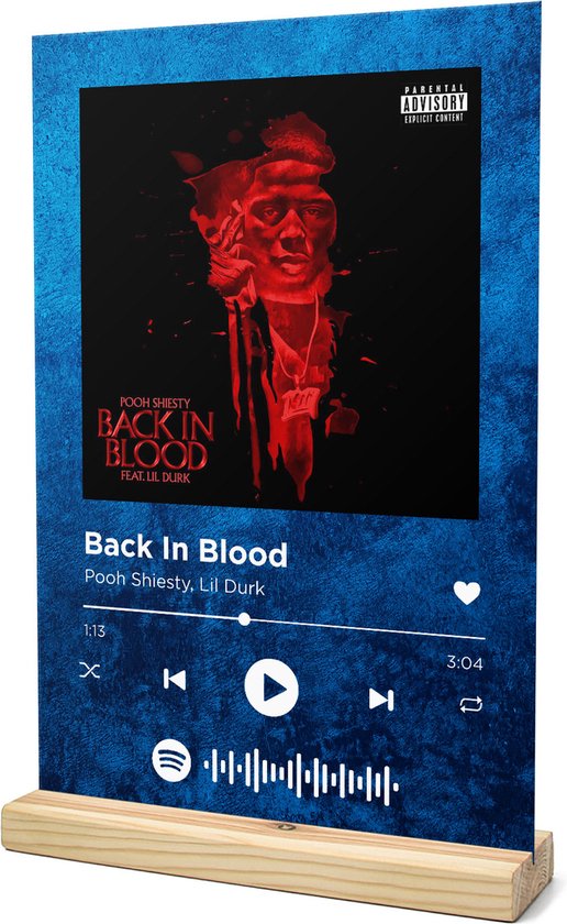 Songr Spotify Muziek Bordje - Back In Blood - Pooh Shiesty, Lil Durk ...