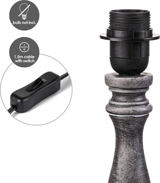 Home Sweet Home - Landelijke tafellamp voet Femme voor lampenkap ...