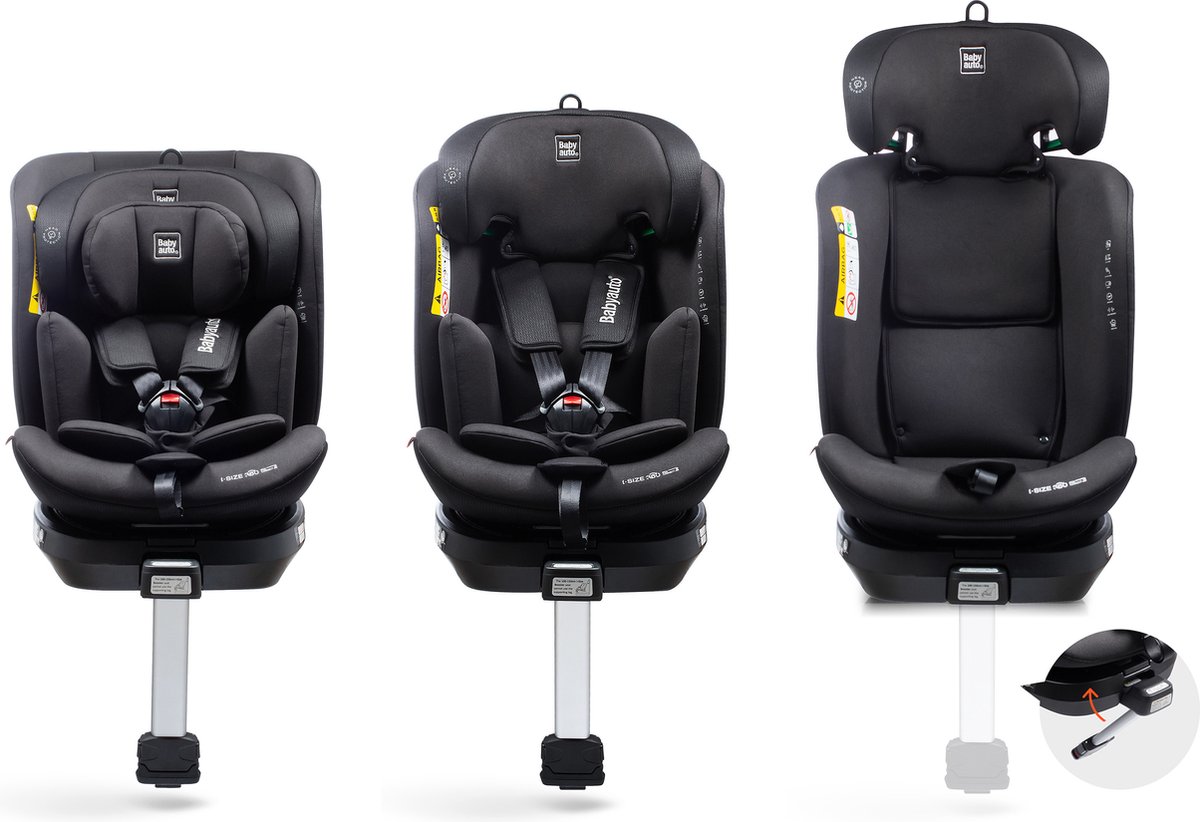 BabyAuto Aitana I-Size Autostoel - 360º draaibaar - Isofix - 40-150 cm ...