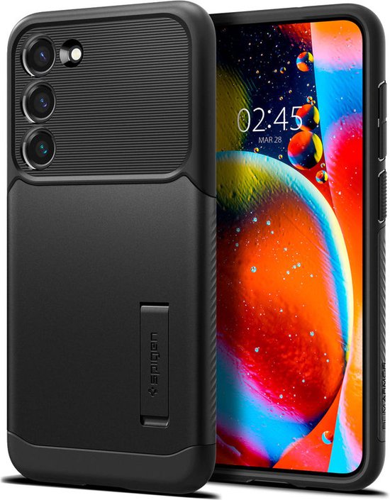 Spigen Slim Armor Hoesje Geschikt voor Samsung Galaxy S23 Plus Zwart | bol