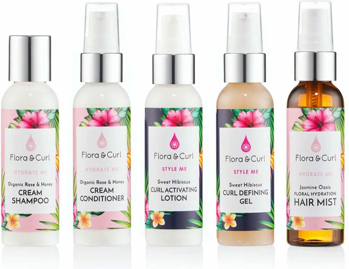 Hair Dressing Set Flora & Curl Mini Essentials (5 pcs) | bol