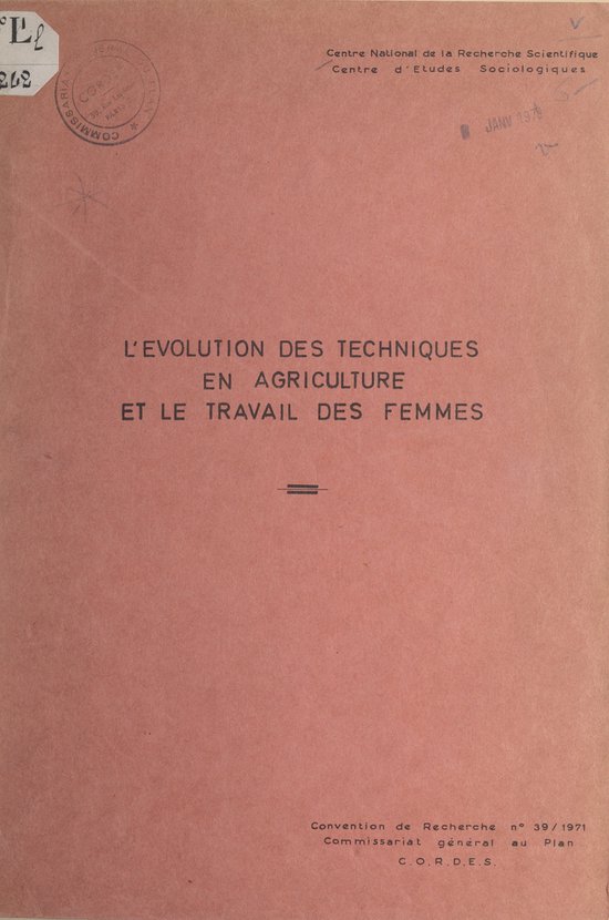 L'évolution des techniques en agriculture et le travail des femmes (ebook),... | bol.com