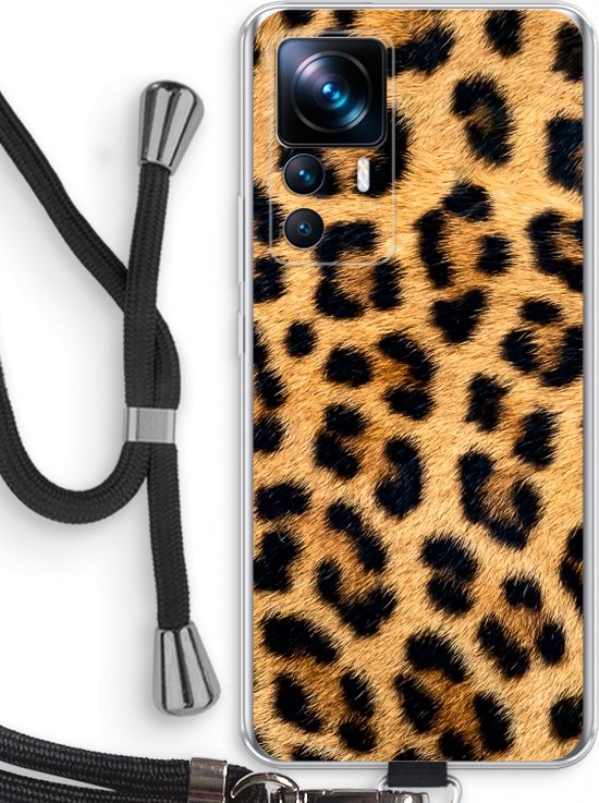 Case Company® - Xiaomi 12T hoesje met Koord - Luipaard - Telefoonhoesje ...
