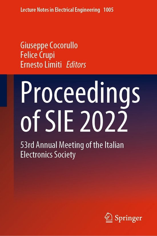 Lecture Notes in Electrical Engineering 1005 - Proceedings of SIE 2022 (ebook) |... | bol.com