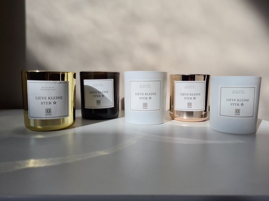 SANA Herdenkingskaars - Geurkaars - Wit - LIEVE KLEINE STER - 30 ...