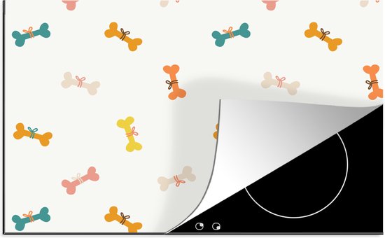 KitchenYeah® Inductie beschermer 81.6x52.7 cm - Honden illustratie met ...