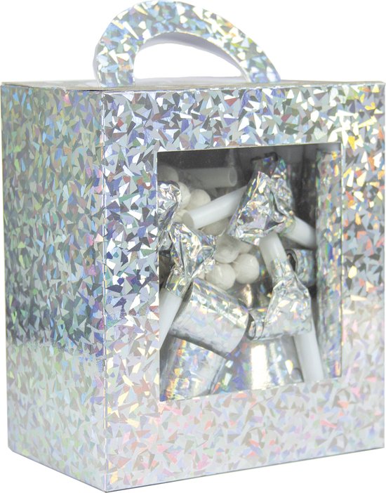 PARTYPRO - 10-persoons zilveren cotillion kit | bol.com