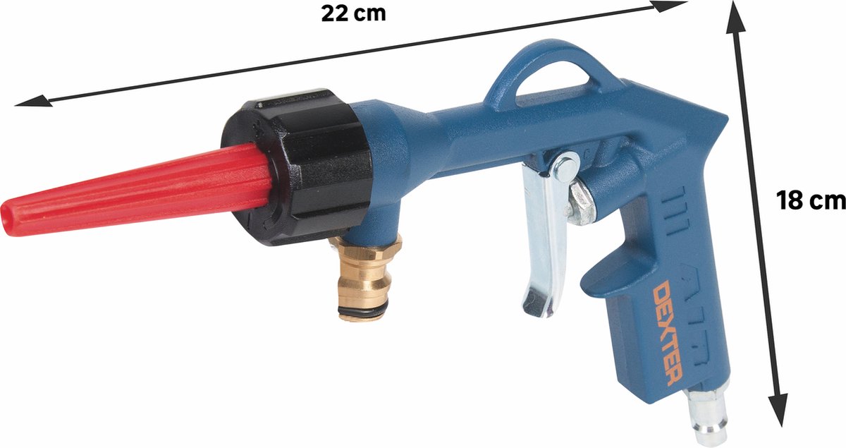 DEXTER - Persluchtreinigingspistool van licht metaal - Pneumatisch ...