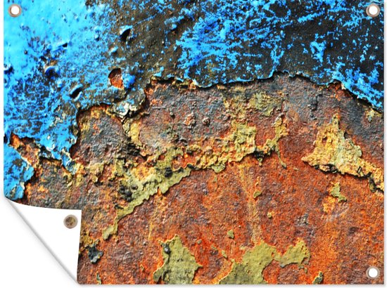 Muurdecoratie buiten Roest - Metaal - IJzer - Industrieel - 160x120 cm ...