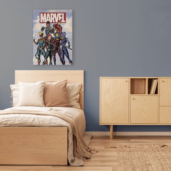Disney | Marvel Comics | Marvel Avengers Group - Canvas - 70x50 cm | bol