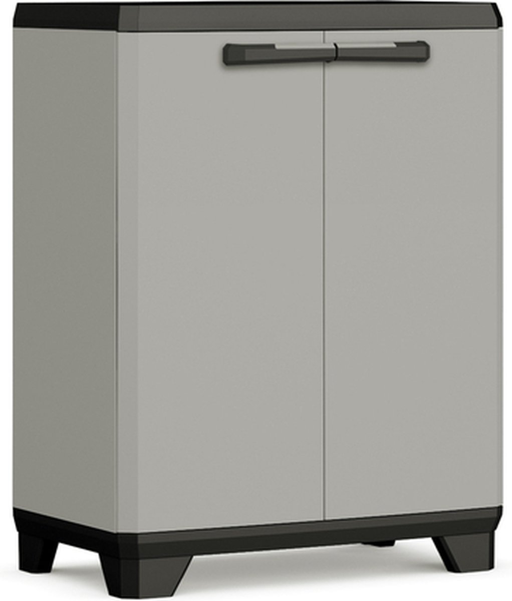 Keter Planet Lage Kast - 1 plank - 68x39x90cm - Grijs/Zwart | bol.com