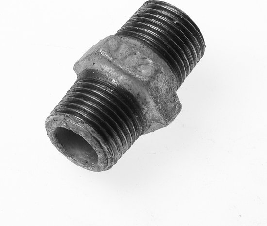 Nefit Ind Nr280 dubbele nippel met 2 x buitendraad 1 gegalvaniseerd | bol