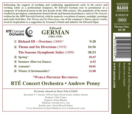 RTÉ Concert Orchestra, Andrew Penny - German: British Light Music, Vol ...