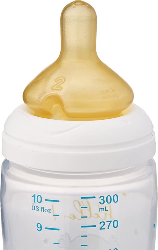 Tigex 3 Speeds fles | 6+ m | 300 ml | latex zuiger | anti-koliek 6+ m | bol