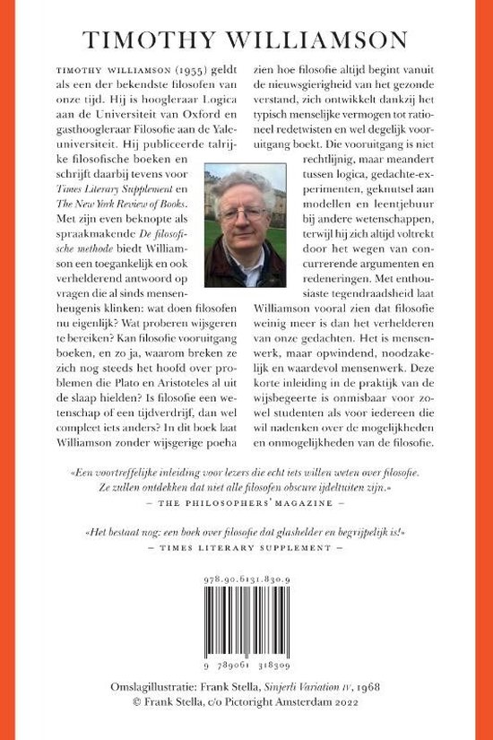 De filosofische methode, Timothy Williamson | 9789061318309 | Boeken | bol