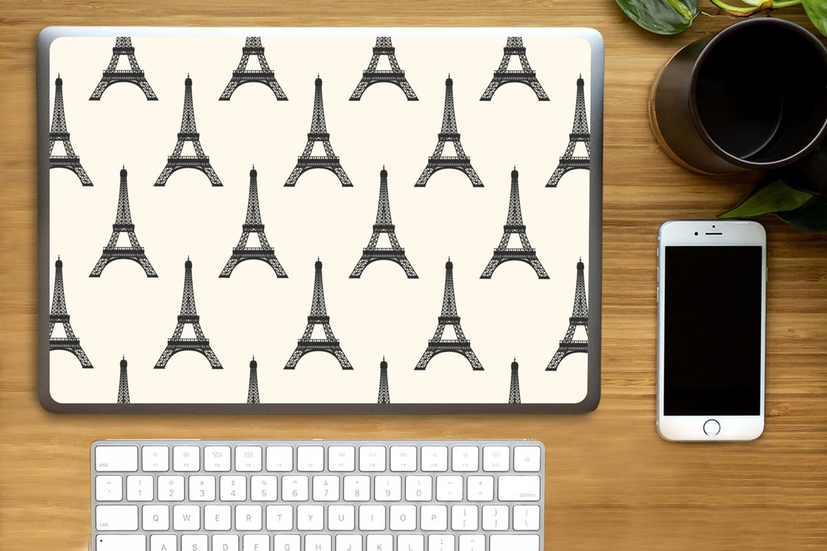 Laptop sticker - 15.6 inch - Eiffeltoren - Parijs - Patronen - 36x27 ...