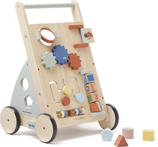 Kid's Concept loopwagen met blokken | bol