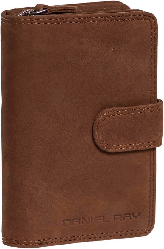 Daniel Ray Portemonnee met Drukknoop Bridgeport Cognac | bol.com