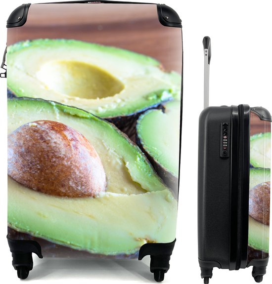 MuchoWow® Koffer - Kleurrijke avocado vruchtvlees - Past binnen ...