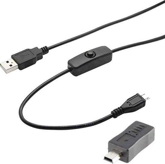 Renkforce USB-kabel USB 2.0 USB-A stekker, USB-mini-B stekker 1.50 m ...