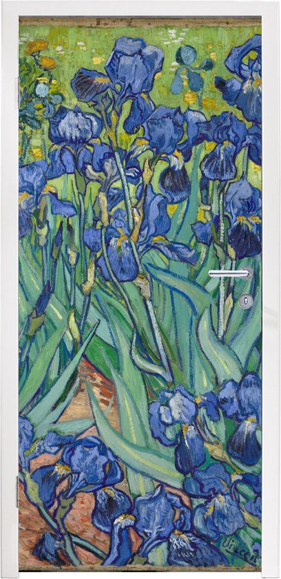 Deursticker Irissen - Vincent van Gogh - 90x235 cm - Deurposter | bol.com